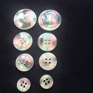 Iridescent Buttons. Crystal and Iridescence 4 Hole Buttons. 4 Sizes ...