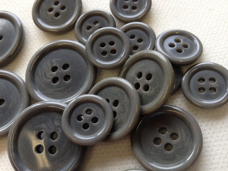 Gray Buttons - Gray Suit Buttons - Gray Coat Buttons - Gray Pant ...