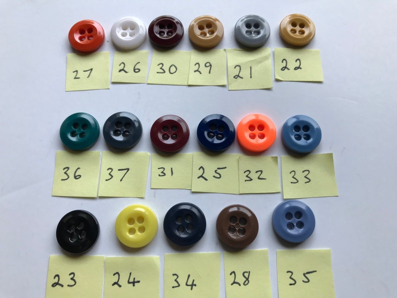 Light Blue Button, Light Blue Buttons, 4 Hole Lot of 10-50-100-500 ...