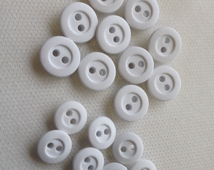 Rubber Buttons - Black 2 Hole Rubber Buttons - 3/4" (20mm). Lot of 6 ...