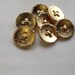 Gold Button. Satin Gold Button. Size 7/8"", Lot of 4 Buttons. Satin ...