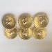 Gold Button. Satin Gold Button. Size 7/8"", Lot of 4 Buttons. Satin ...