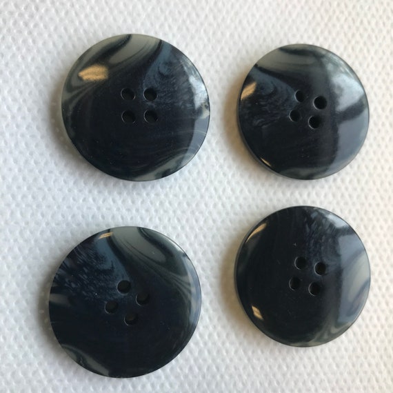 Navy Blue Mottled Coat and Suit Buttons Lot of 6 Buttons 4 | Etsy