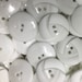 White (satin / Shiny) Button, 2 Hole White Button, 5 Sizes Available ...