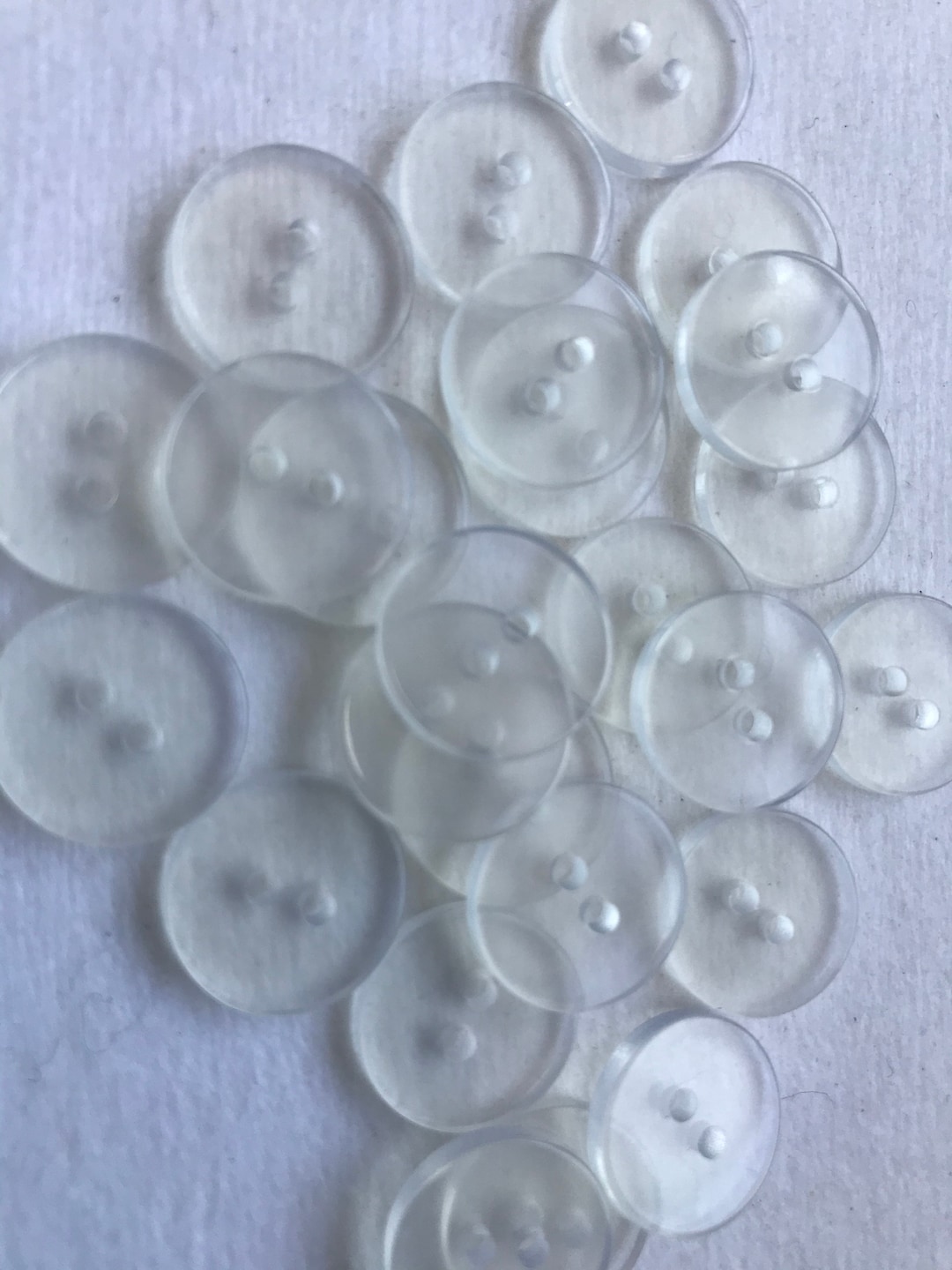 Clear Buttons. Backer Buttons. Two Hole. Two Sizes Available 9/16"(14mm ...