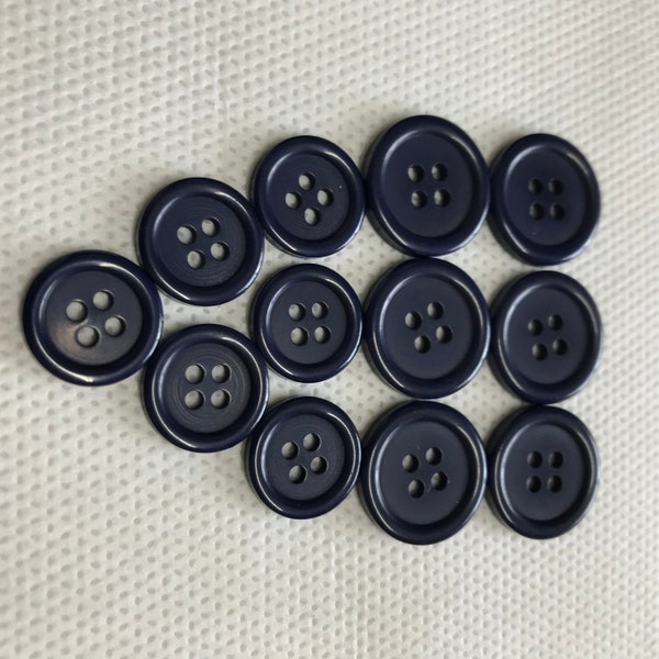 Dark Blue Buttons - Etsy UK