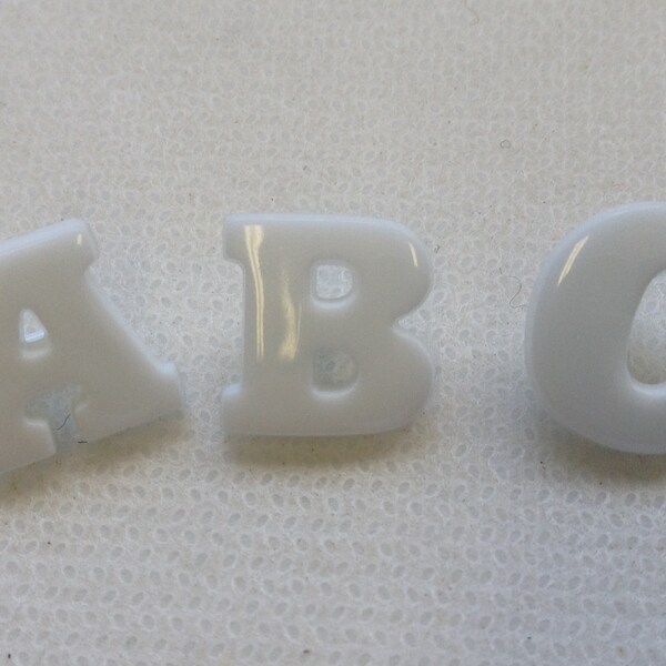 Alphabet Buttons - Etsy
