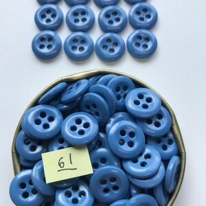 Blue Button, Light Blue Buttons, 4 Hole Lot of 10-50-100-500 Buttons ...