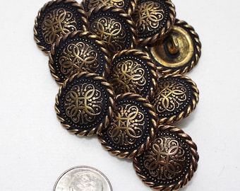 Bronze Metal Buttons - Etsy