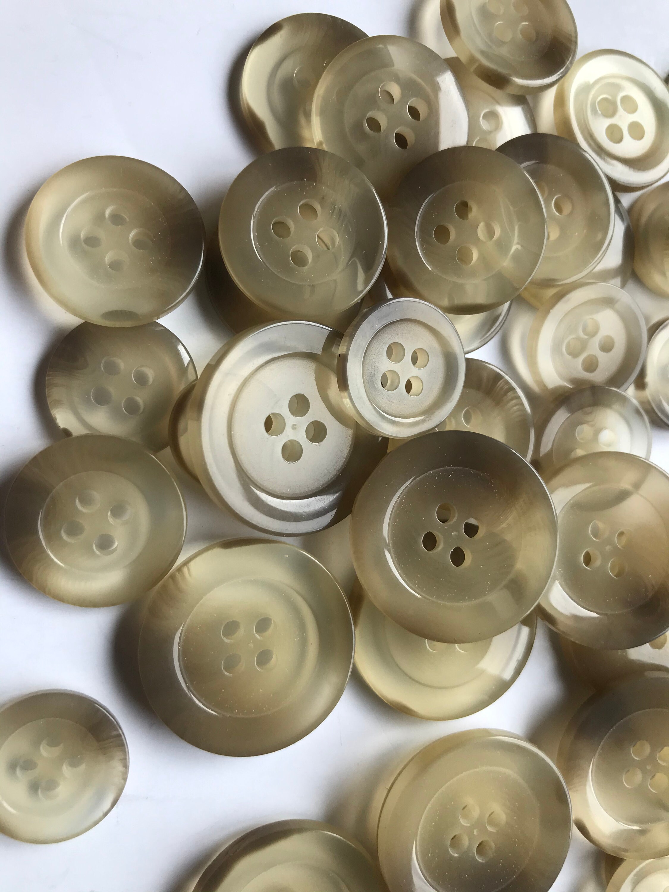 Gray buttons 4 sizes available 7/822mm 11/16 | Etsy