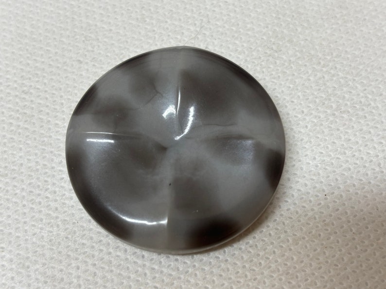 Extra Thick Satin Black Button, 1/2 Thick and 1 5/16" (33.5 Mm ...