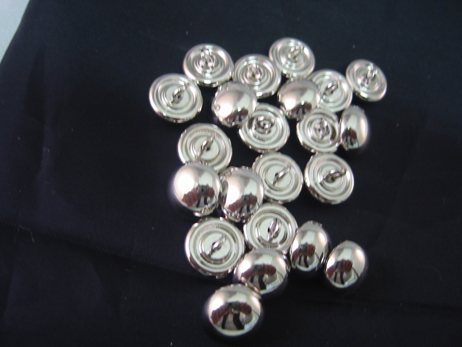 Chrome Button Half Ball. Lot of 6 Buttons 2 Sizes Available 1/2" (12mm ...