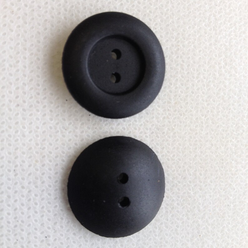 Rubber Buttons Black 2 hole rubber buttons 3/4 | Etsy
