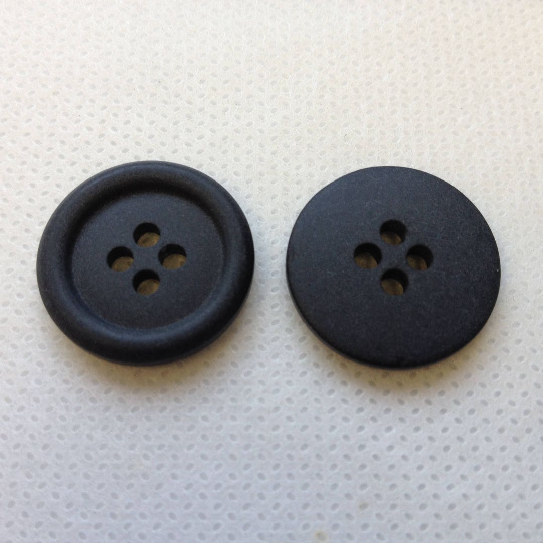 Black Button. Suit Buttons. - 2 Sizes to Choose From - Lot of 6 Buttons ...