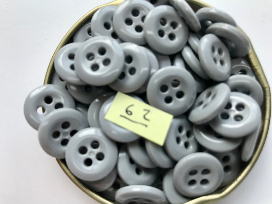 Gray Button, Lite Gray Buttons, 4 Hole Lot of 10-50-100-500 Buttons ...