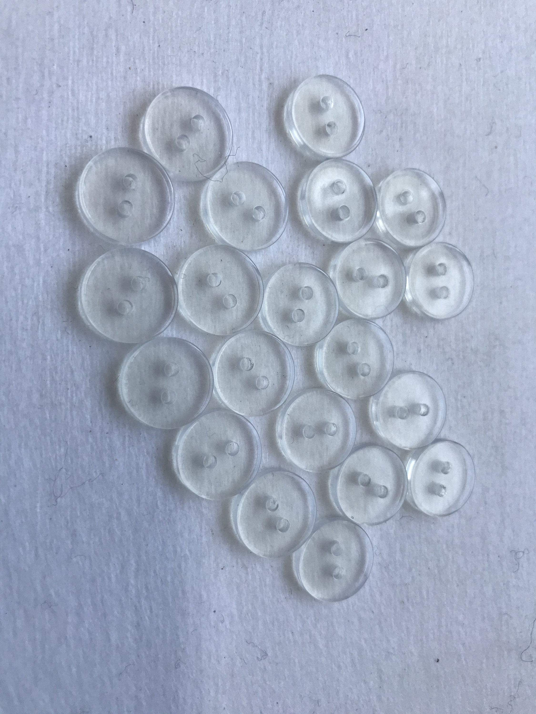 Clear Buttons. Backer Buttons. Two Hole. Two Sizes Available 9/16"(14mm ...