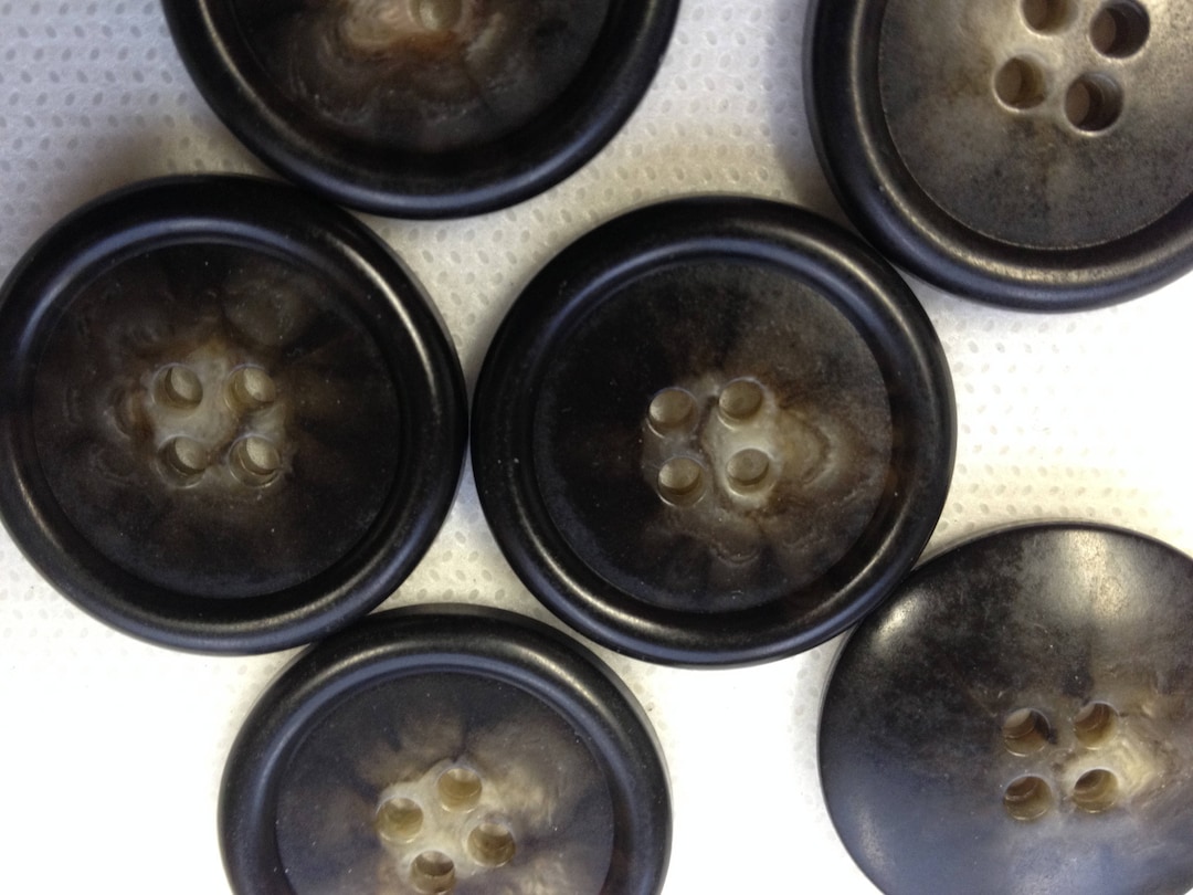 Large Dark Brown Button Brown Coat Button 1-1/16 - Etsy