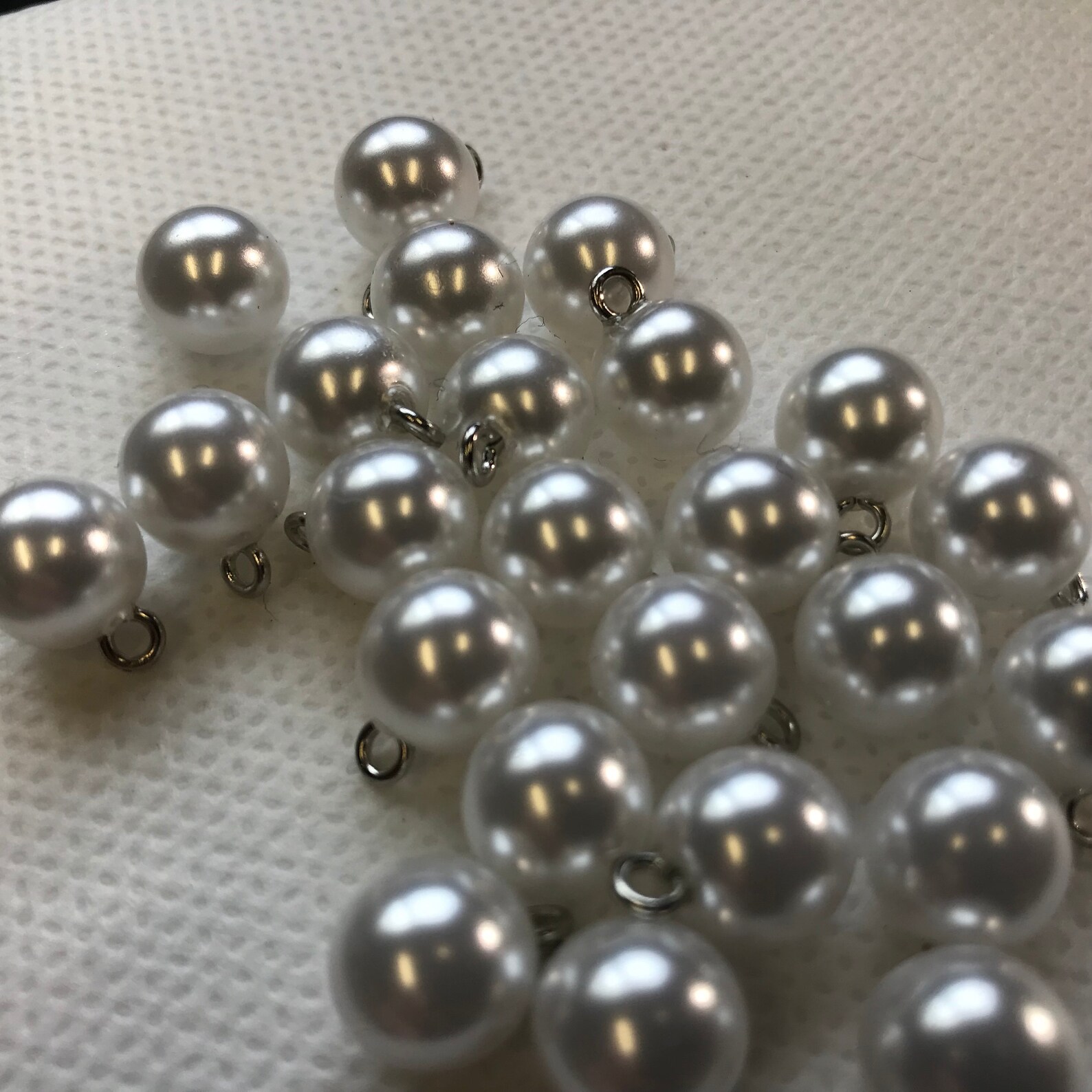 Pearlized Buttons Full Ball Buttons With Wire Shank SIZE - Etsy