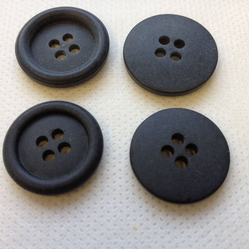 Black Button. Suit Buttons. - 2 Sizes to Choose From - Lot of 6 Buttons ...