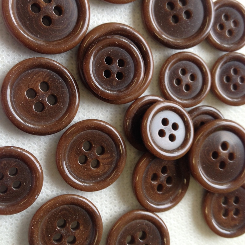 Dark Brown Buttons - Dark Brown Suit Buttons - Dark Brown Pant Buttons ...