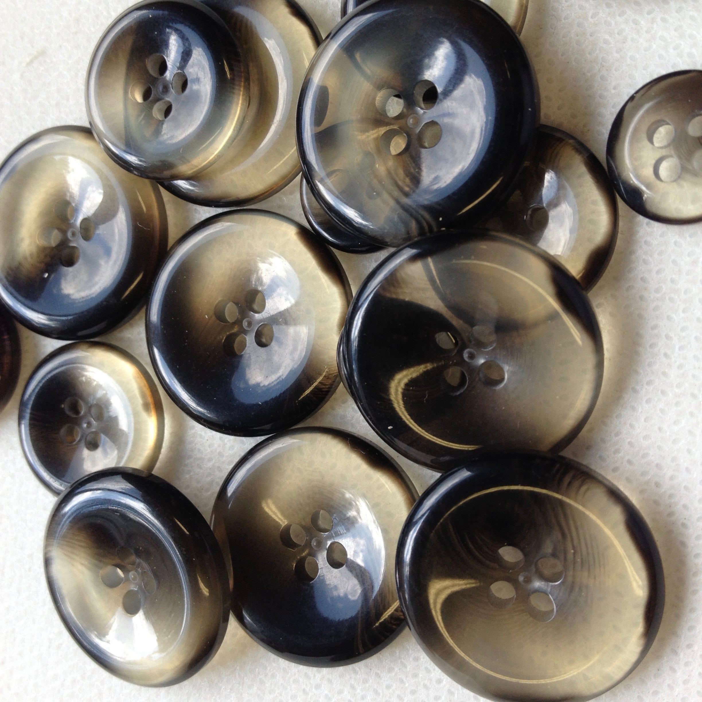 Black / smoke buttons Three sizes available | Etsy