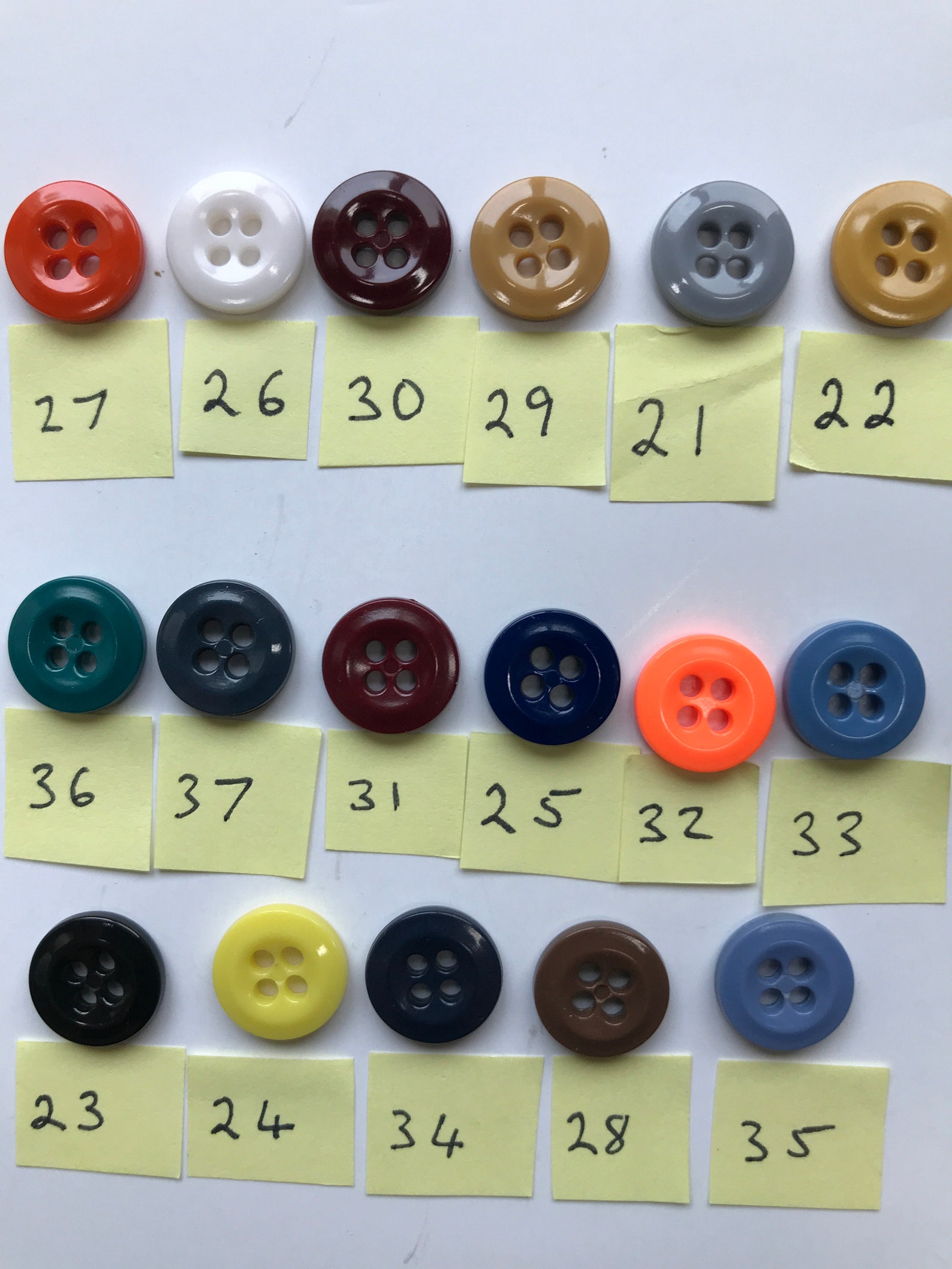 Light Blue Button, Light Blue Buttons, 4 Hole Lot of 10-50-100-500 ...