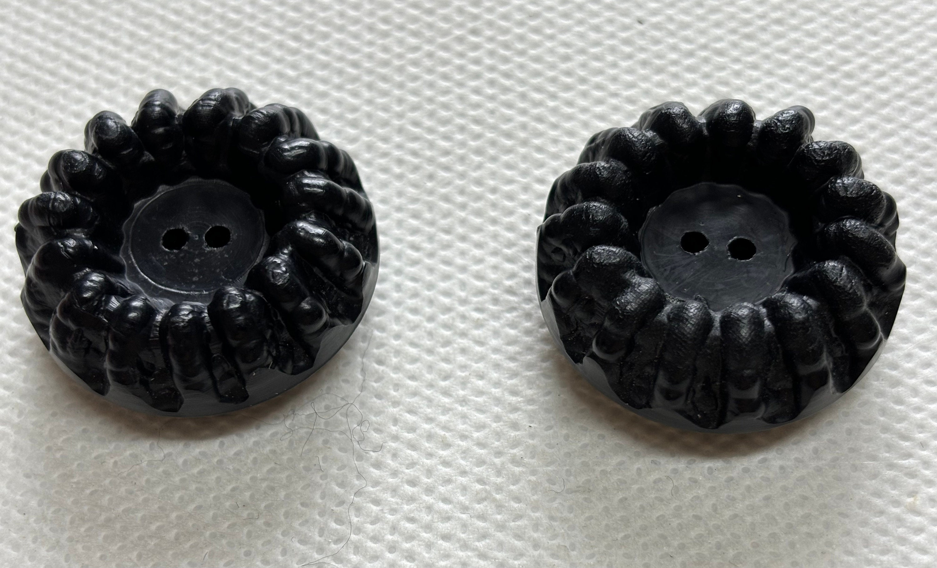 Extra Thick Satin Black Button, 1/2 Thick and 1 5/16" (33.5 Mm ...
