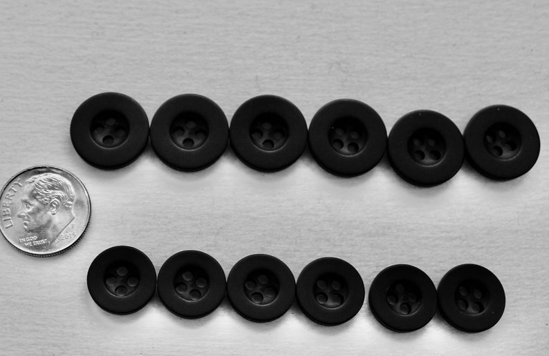 Dark Navy Satin Buttons Small Navy Buttons Wide Flat Rim 2 | Etsy