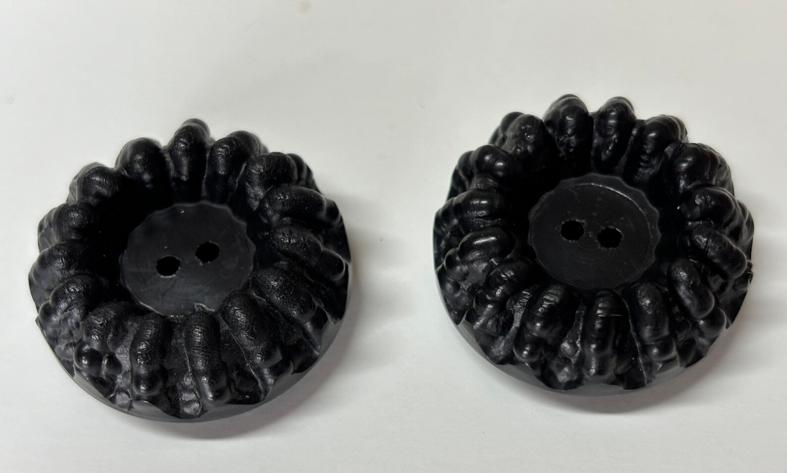 Extra Thick Satin Black Button, 1/2 Thick and 1 5/16" (33.5 Mm ...