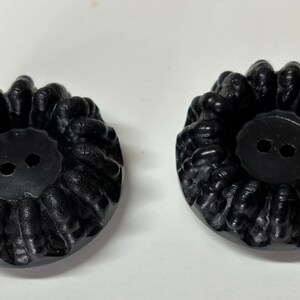 Extra Thick Satin Black Button, 1/2 Thick and 1 5/16" (33.5 Mm ...