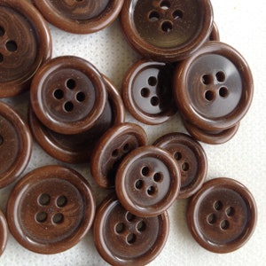 Dark Brown Buttons - Dark Brown Suit Buttons - Dark Brown Pant Buttons ...