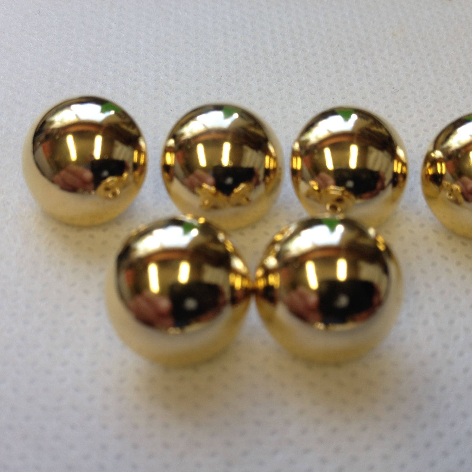 GOLD BUTTON. Half Ball. Size 1/2"(12mm). Small Gold Button. Large Lot ...