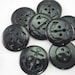 Anchor Button, Peacoat Button, Black Button, 1-1/16" (28mm) in Diameter ...