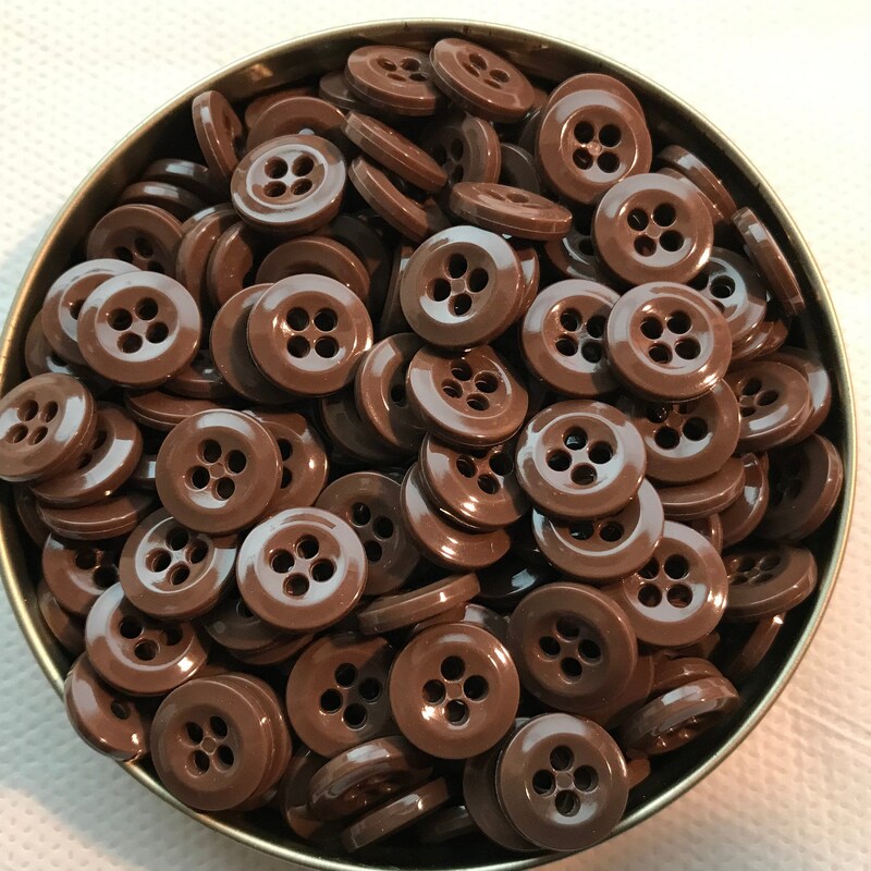 Brown Buttons - Etsy