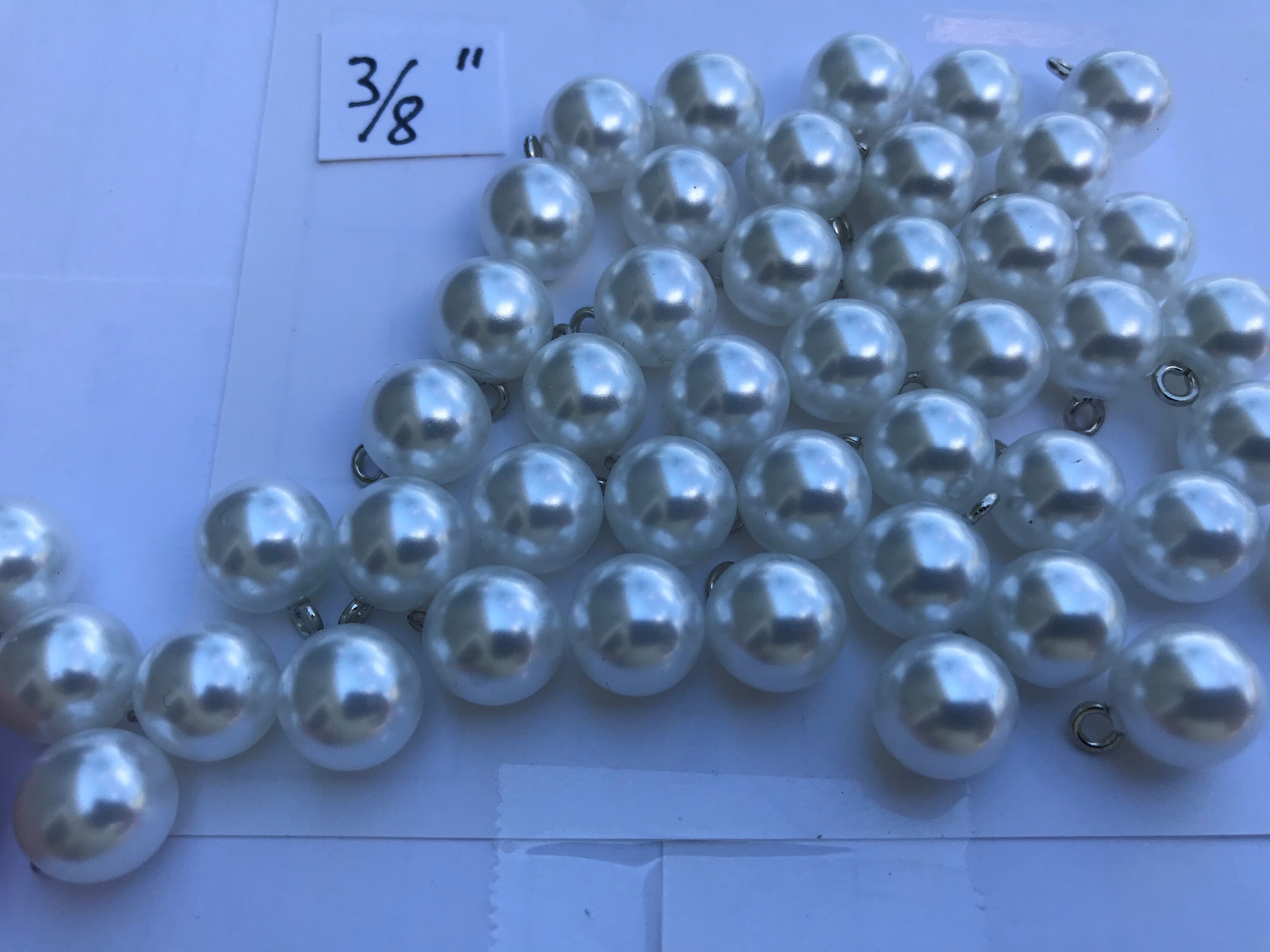 Pearlized Buttons Full Ball Buttons with wire shank SIZE | Etsy