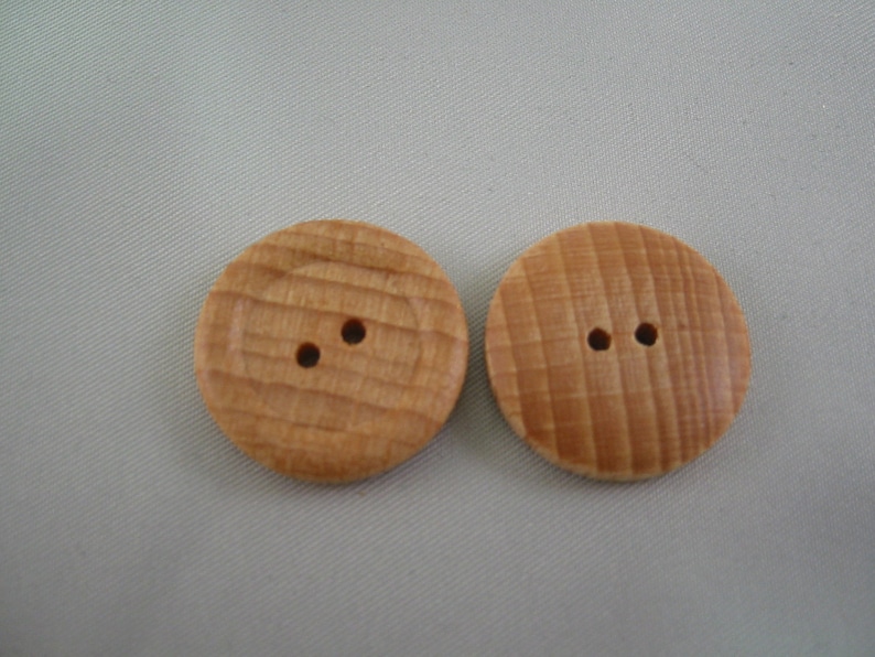 Wood Button Lot of 6 2 Hole. 15/16 23mm Diameter - Etsy