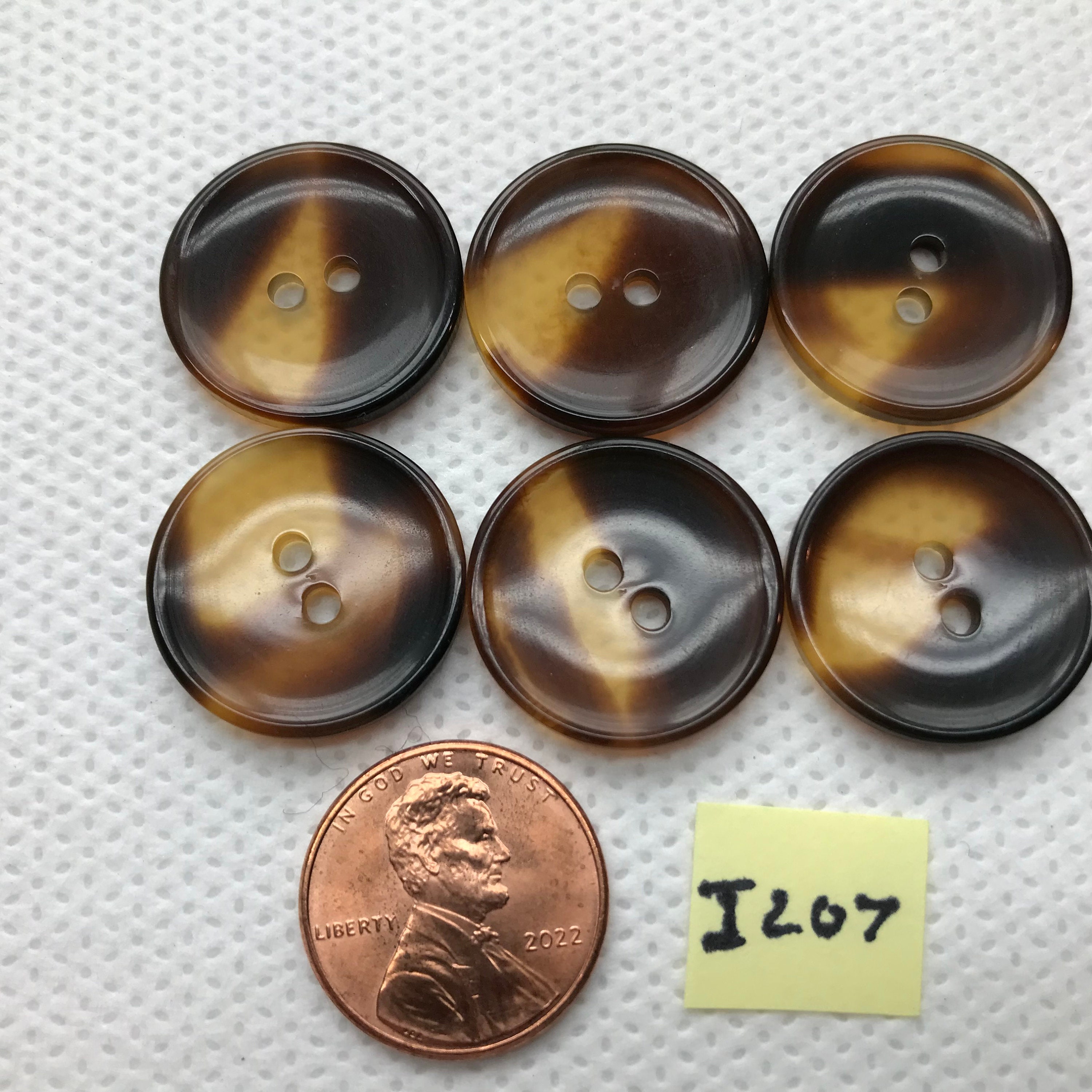 Brown Tortoise 2 Hole Button Medium Button Shiny Dress / - Etsy