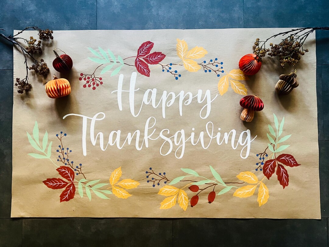 Hand-painted Banners, Thanksgiving & Friendsgiving Banner, Fall Home ...