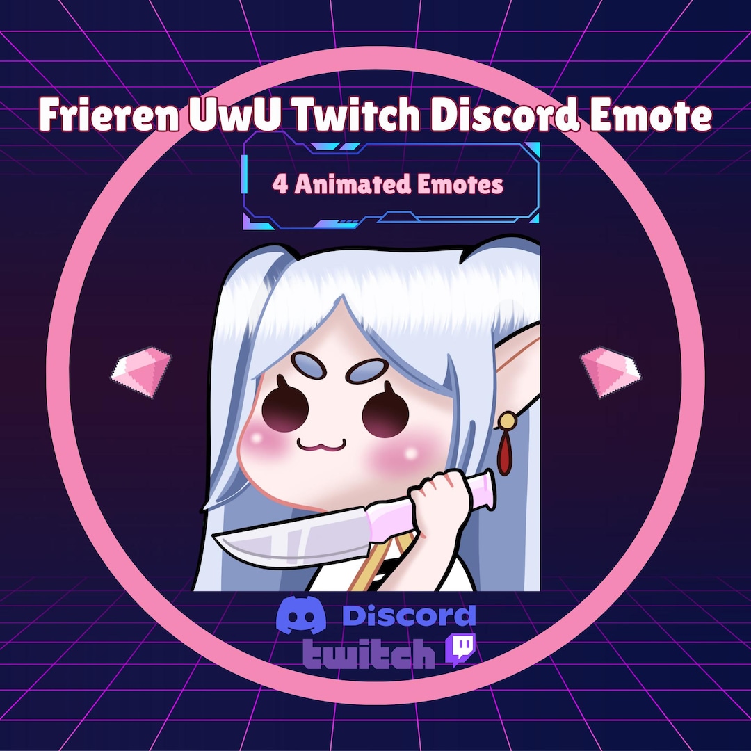 Frieren Uwu Animated Emotes for Twitch, Discord - Etsy