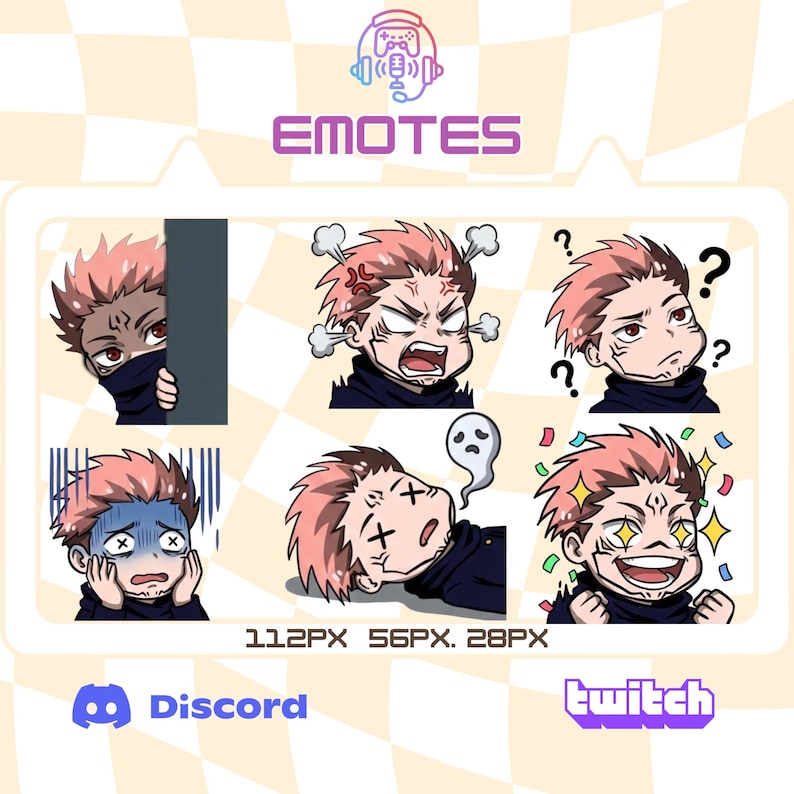 Sukuna Meme Emotes for Twitch & Discord | JJK Anime Assets - Etsy