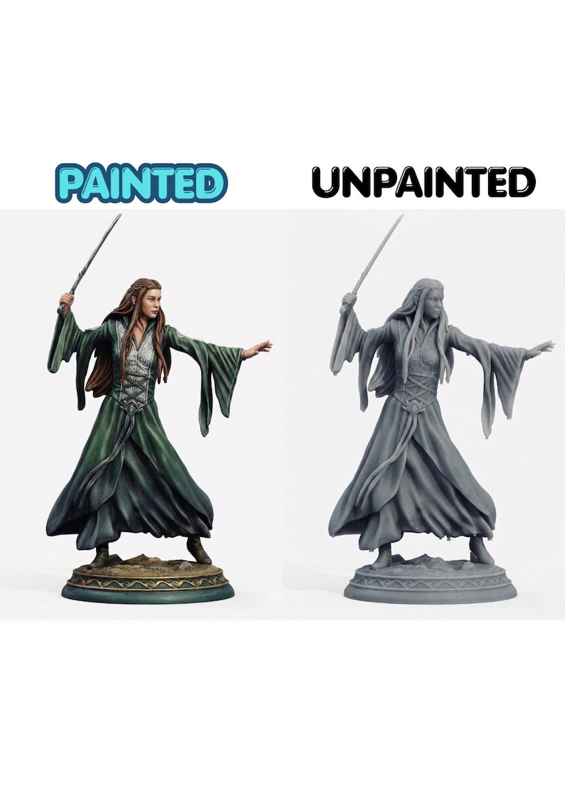 Stylized Anime Girl Figurine, Hitchhiker Girl Statue, Fantasy OC ...