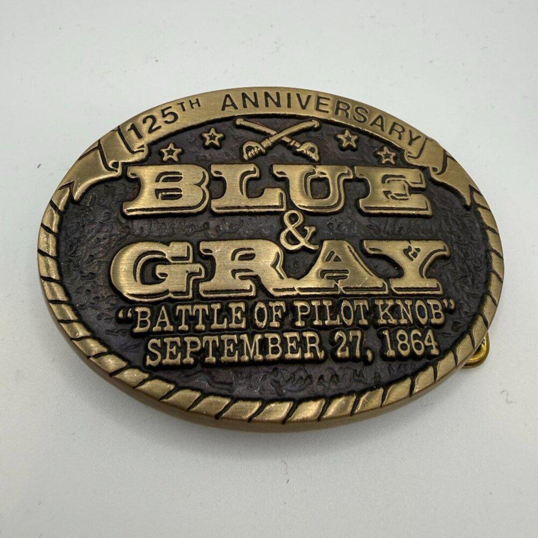 Vintage 125th Anniversary "battle of Pilot Knob" Belt Buckle - Etsy