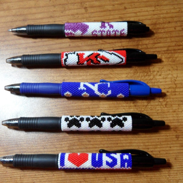Beaded Pen Covers - Etsy