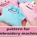 ITH (in the Hoop) Embroidery Pattern Ditto Pokemon Keychain - Etsy