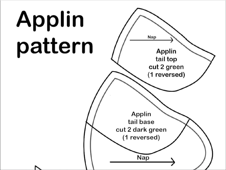 Applin Pokemon Sewing Pattern - Etsy