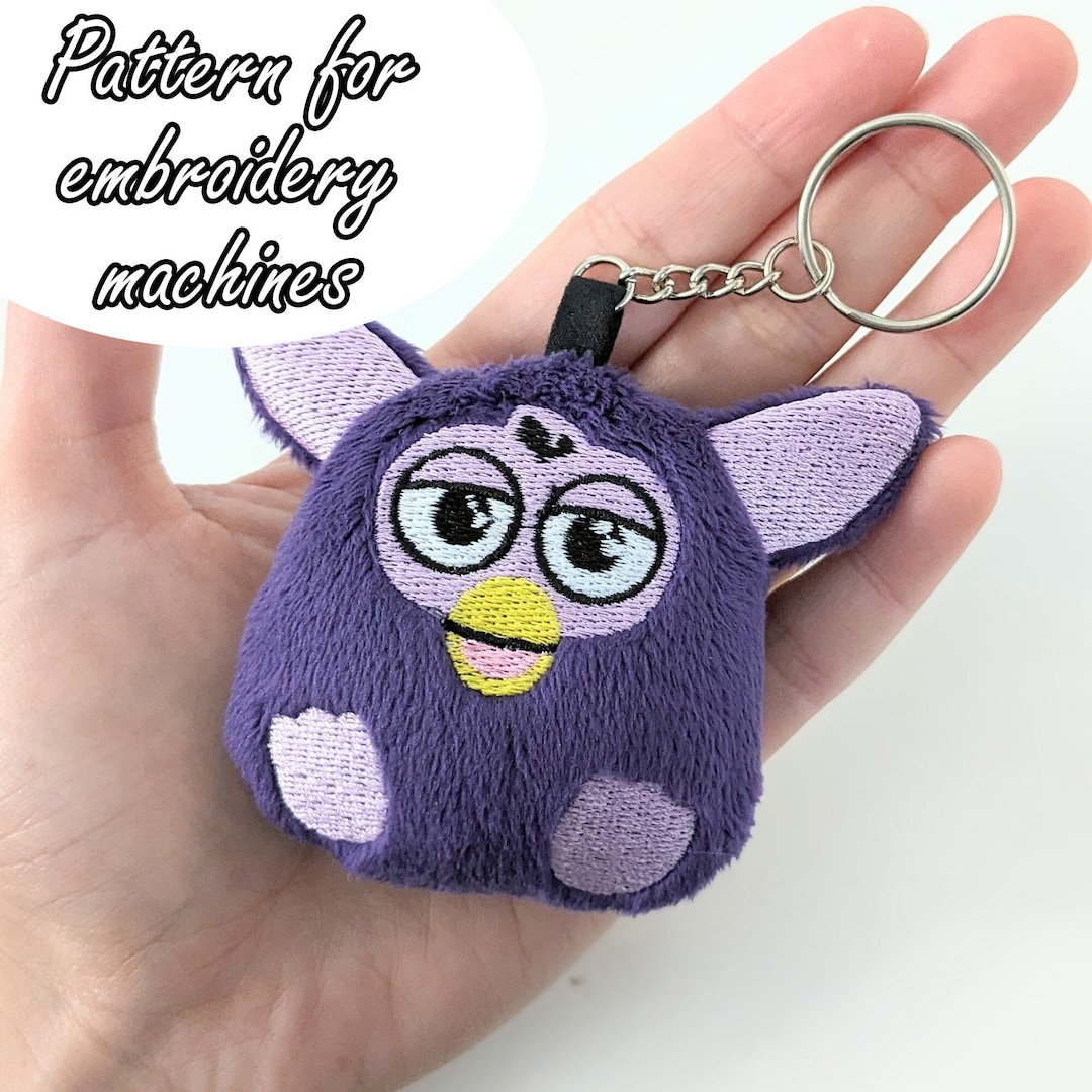 ITH (in the Hoop) Embroidery Pattern Furby Keychain - Etsy
