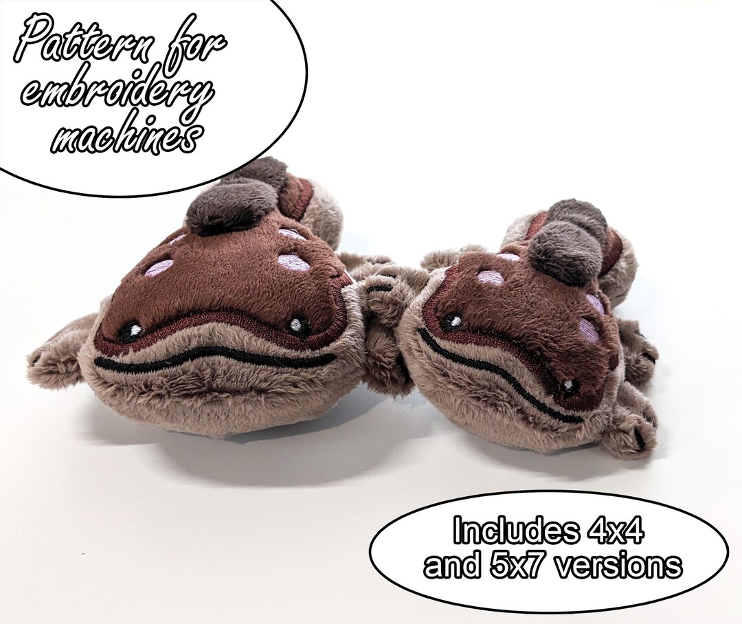 ITH (in the Hoop) Embroidery Pattern Pokemon Clodsire Mini Plush - Etsy