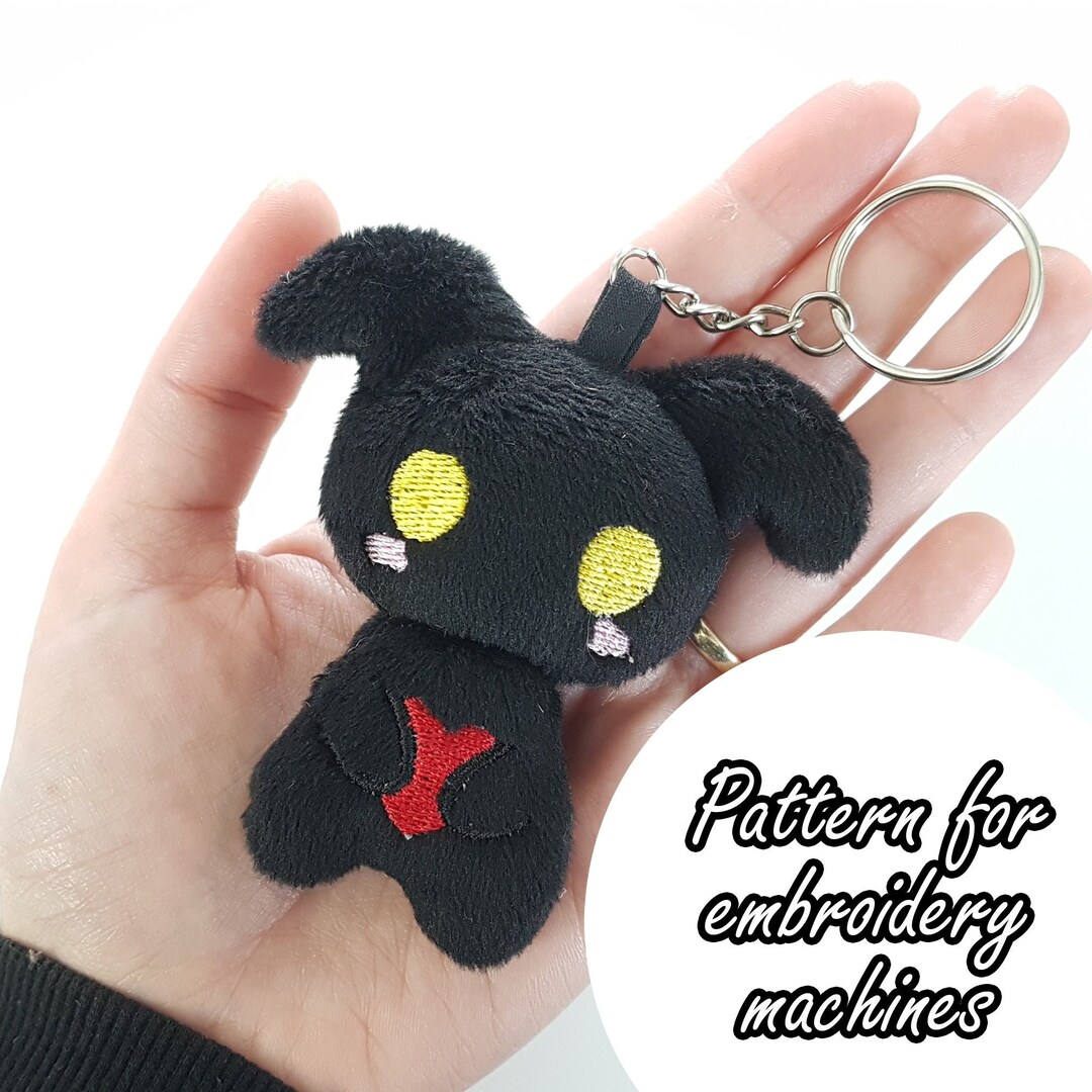 ITH (in the Hoop) Embroidery Pattern Heartless Kingdom Hearts Keychain ...