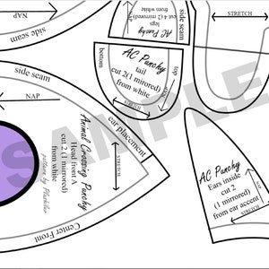 Animal Crossing Plush Sewing Pattern Cat Villager Punchy and Rover - Etsy