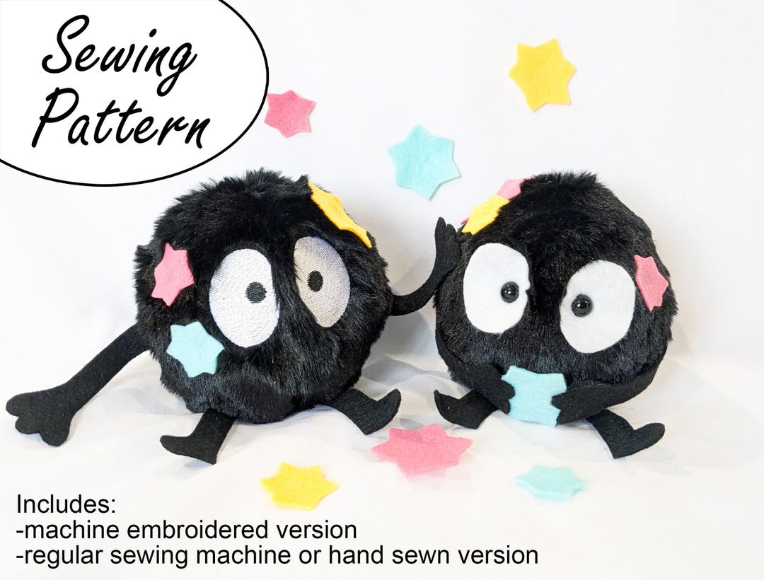 Soot Sprite Mini Plush Sewing Pattern PDF - Etsy